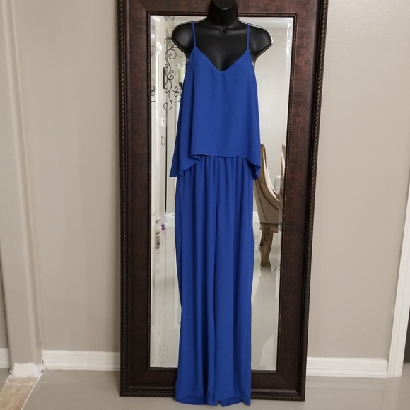 Eight Sixty | Pants & Jumpsuits | Eighty Sixty Blue Jumpsuit | Poshmark
